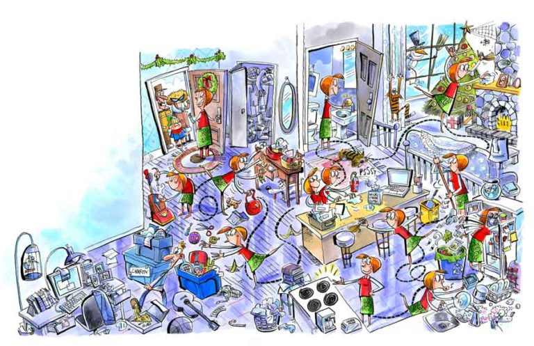Crowd scenes – Dave Whamond cartoon illustration